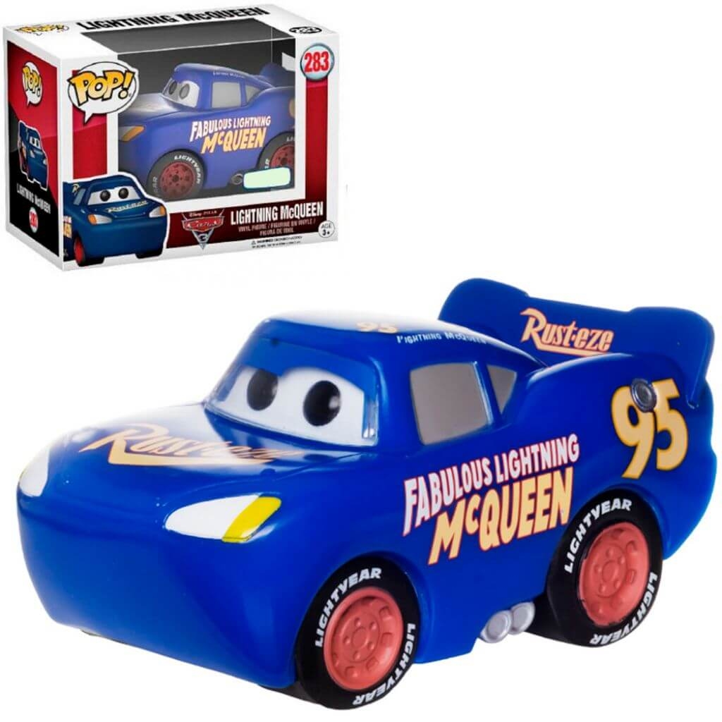 Funko Pop Disney Pixar Cars Lightning Mcqueen Blue #283