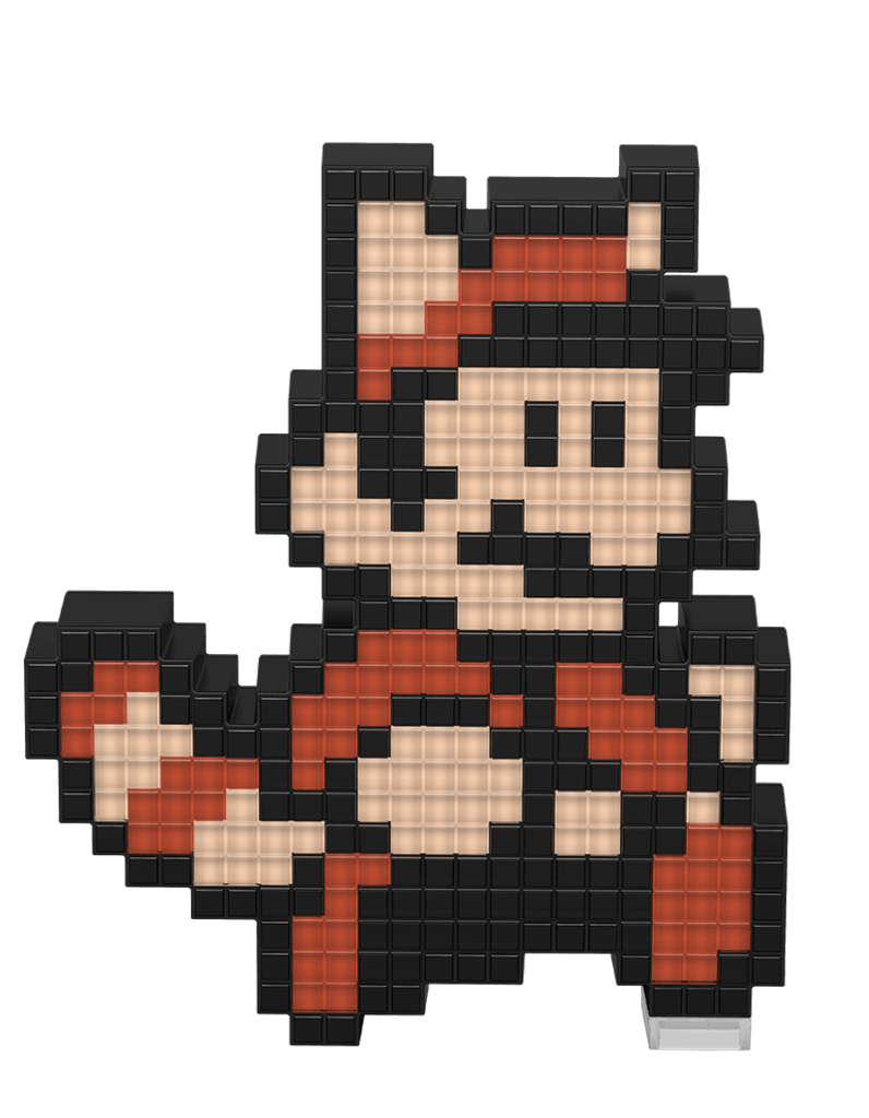 Luminária - Pixel Pals - Mario Bros - Tanooki - Super Mario Bros 3
