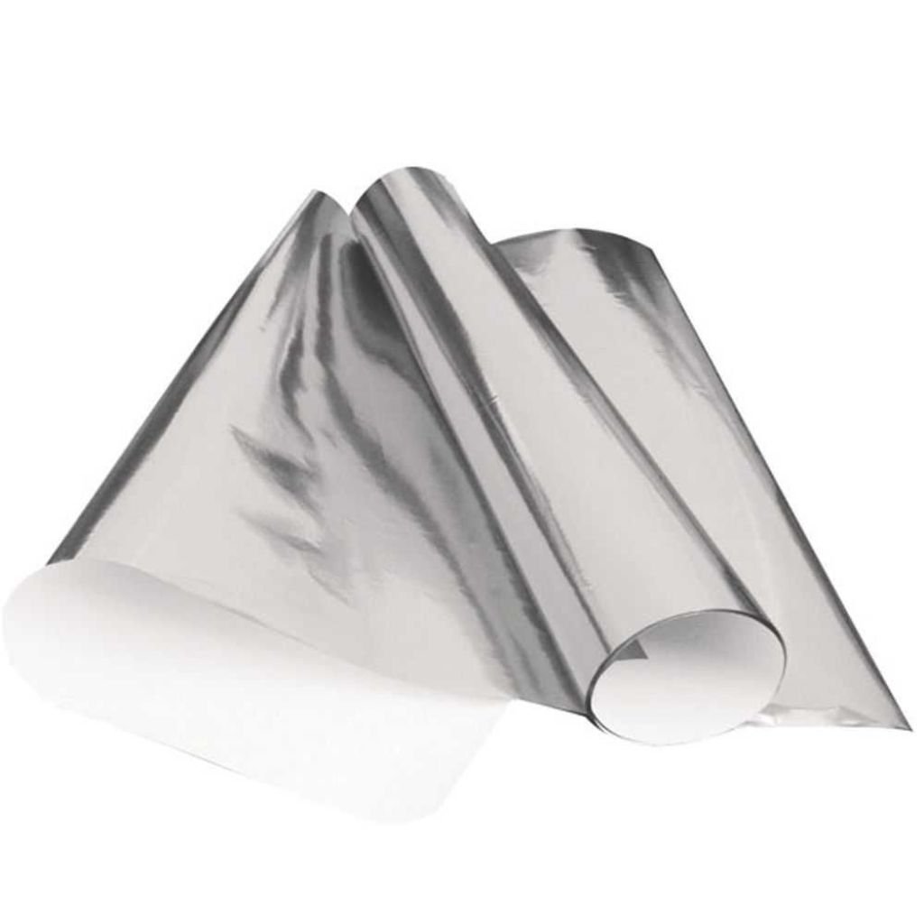 Folha Papel Laminado Prata unidade - Tete Festas