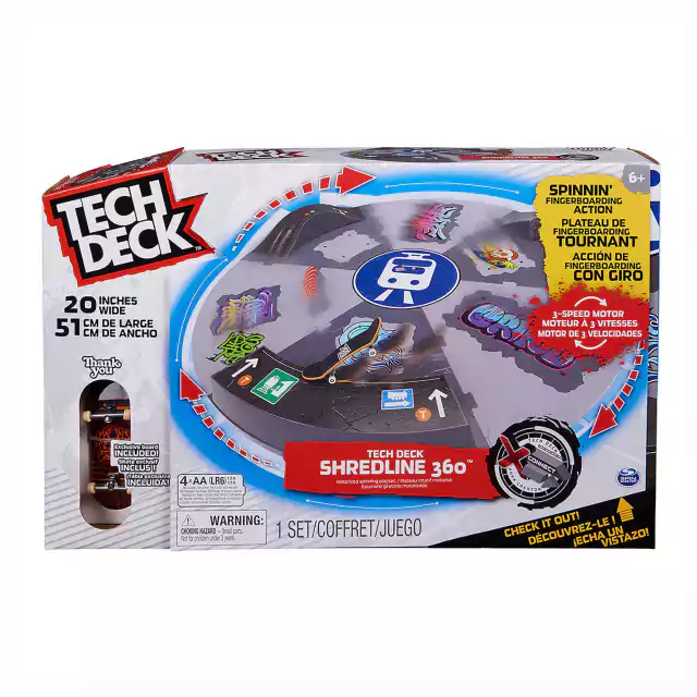 Tech Deck Shredline 360 Playset Giratório Motorizado 2899 Sunny Spin Master