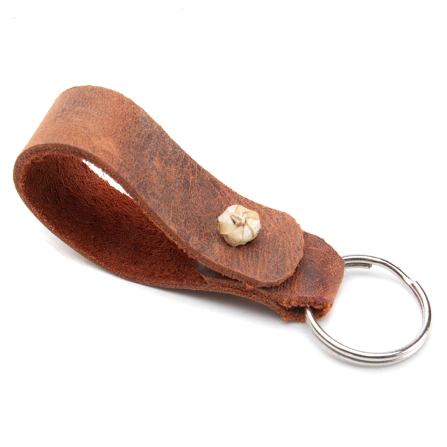 Chaveiro Country Couro Cru Real