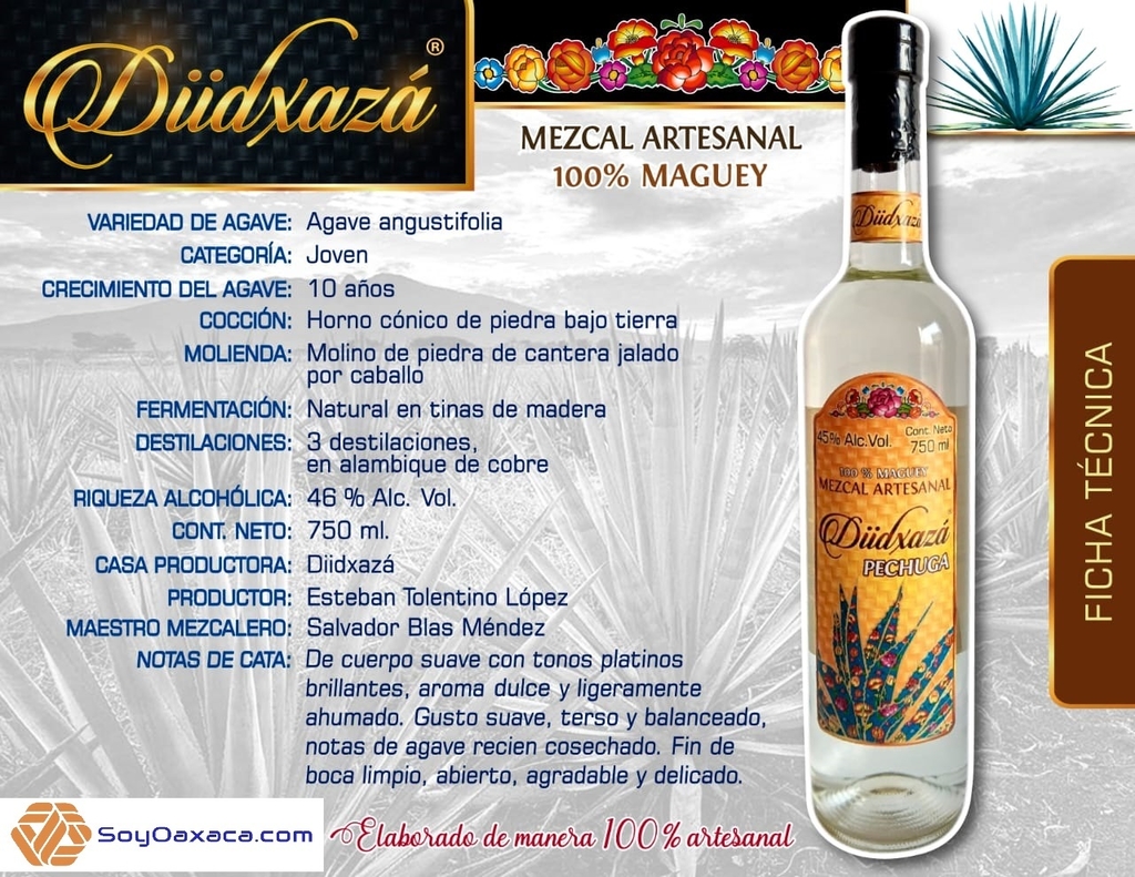 Mezcal Pechuga Diidxaza - Comprar en SoyOaxaca.com