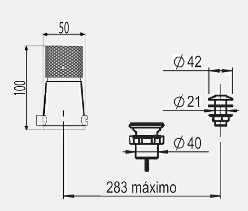 GRIFERIA BIDET MONOCOMANDO CON TRANSFERENCIA TEXTURE - CROMO - HIDROME