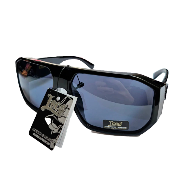 Anteojos de Sol Gafas Locs Grandes Negro N° 91183