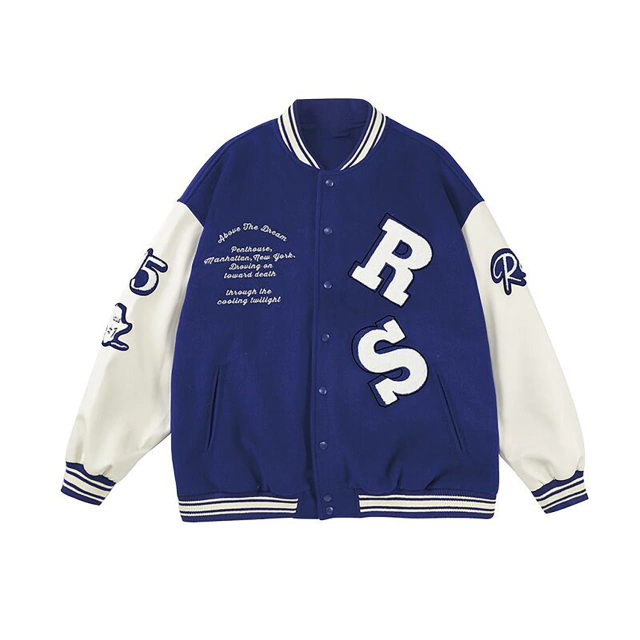 CAMPERA VARSITY JACKET UNIVERSITARIA PENTHOUSE AZUL