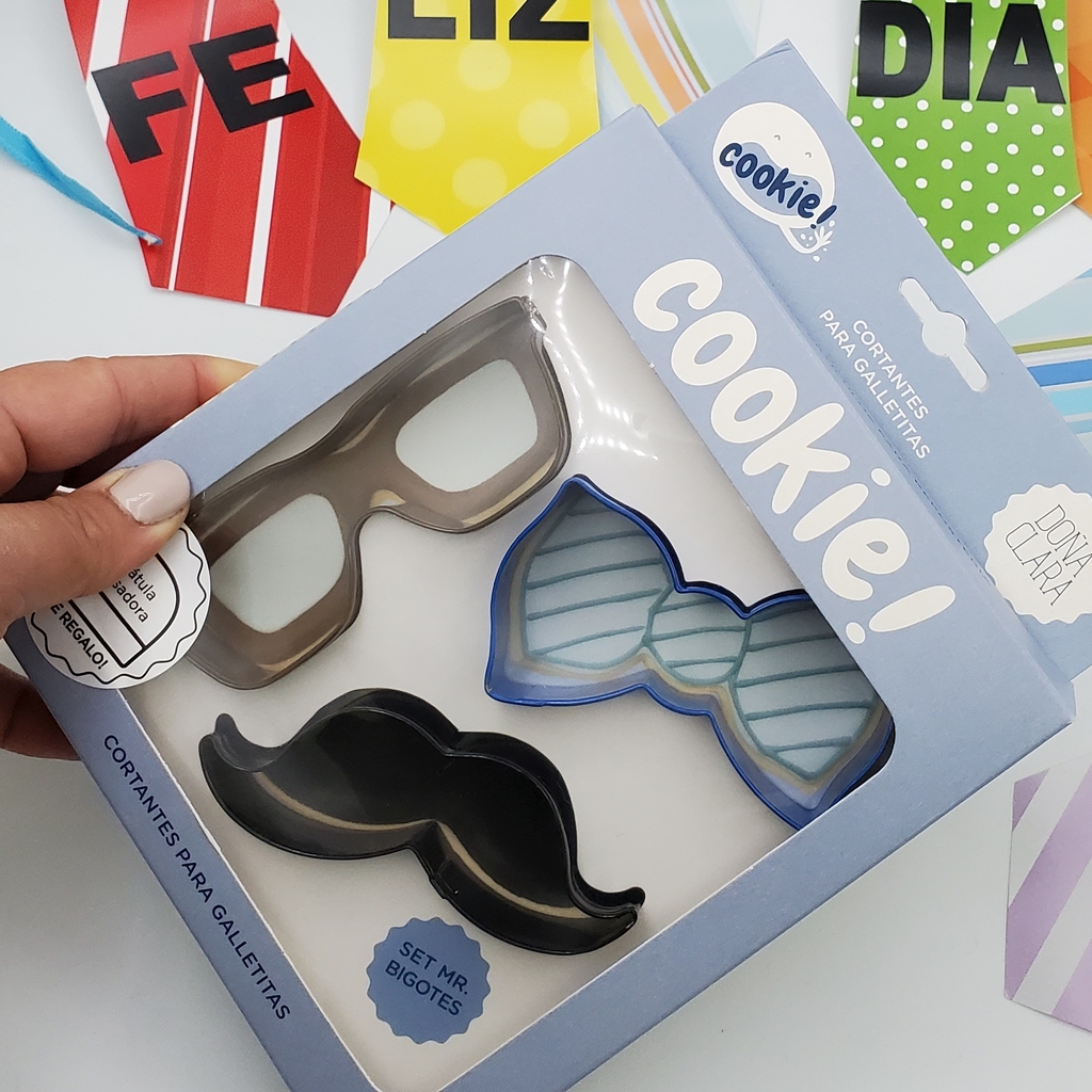 Set Cortante Mr Bigotes Doña Clara 3 X 1