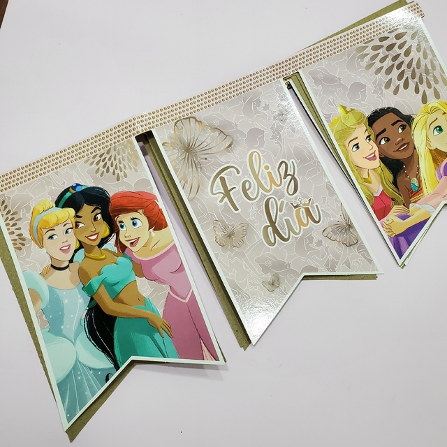 Banderin Articulado Princesas Disney C.O (1un)