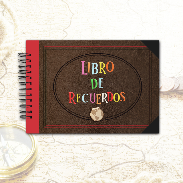 Libro Up Libro de recuerdos opcional nombres 15 hojas + 30 fotos