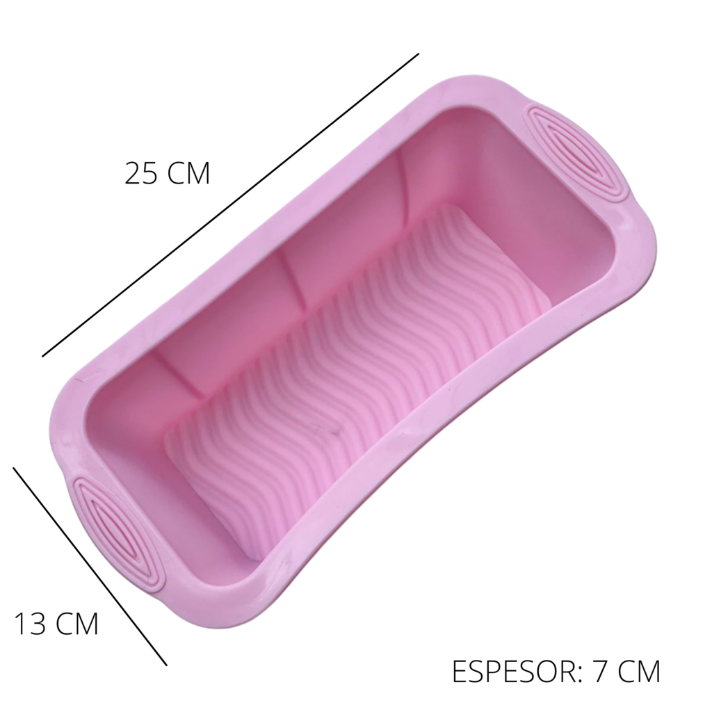 MOLDE RECTANGULAR BUDINERA - PUNTAS REDONDAS