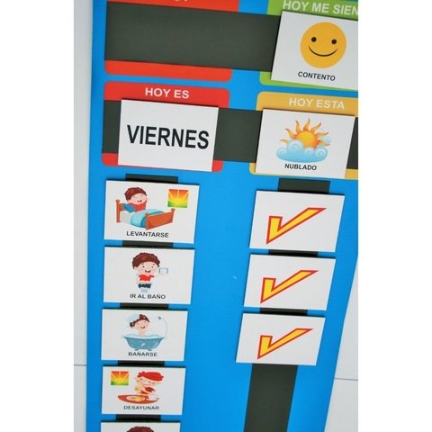 Agenda visual diaria con pictogramas - Juegos Vicap