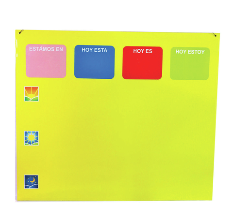 AGENDA VISUAL SEMANAL CON 96 PICTOGRAMAS HORIZONTAL