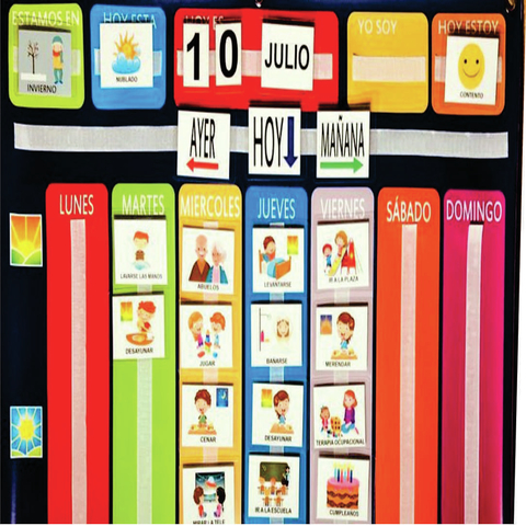 AGENDA VISUAL DIARIA MAGNETICA CON PICTOGRAMAS