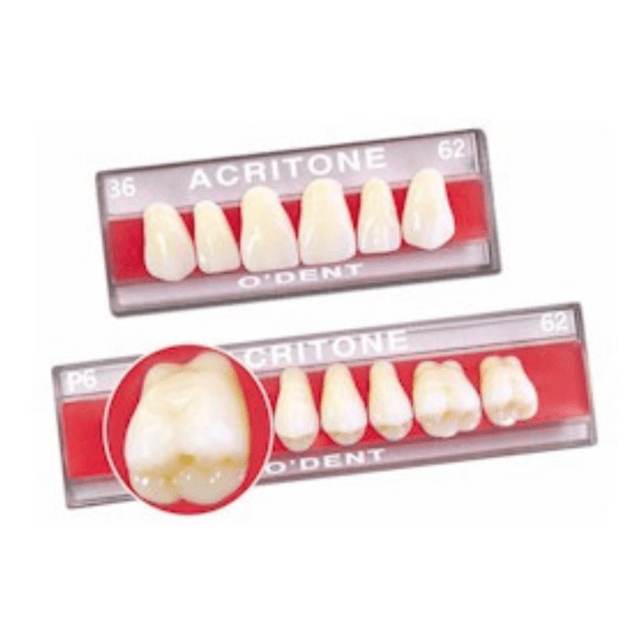 Dientes Y Muelas De Acrilico Acritone 1 Unidad A Eleccion