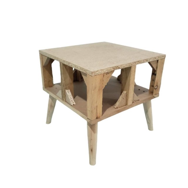 Puff Cuadrado Recto Pata Larga - Comprar en Casa Gelber