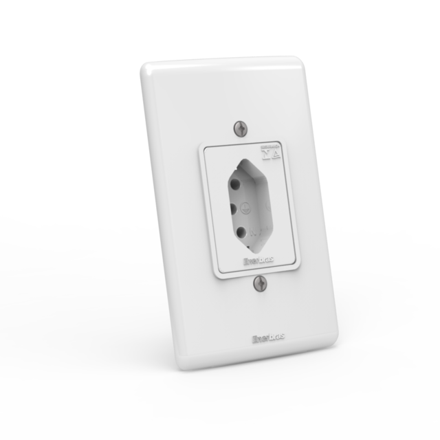 tomada vertical embutir 10a 2p+t branca artis enerbras