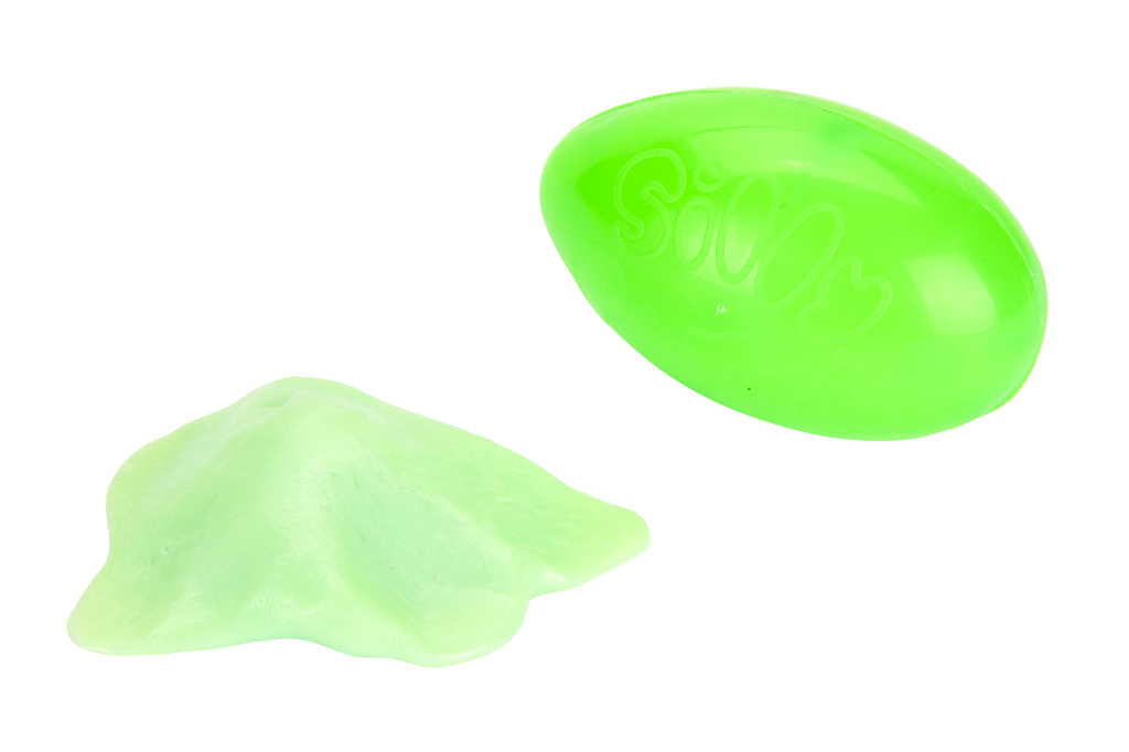 Set Silly Putty Masa tipo Slime Neón + Clásico Simil Globbles