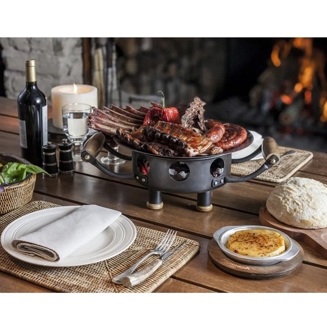 Brasero Criollo De Mesa Herencia Grill - hbasadores