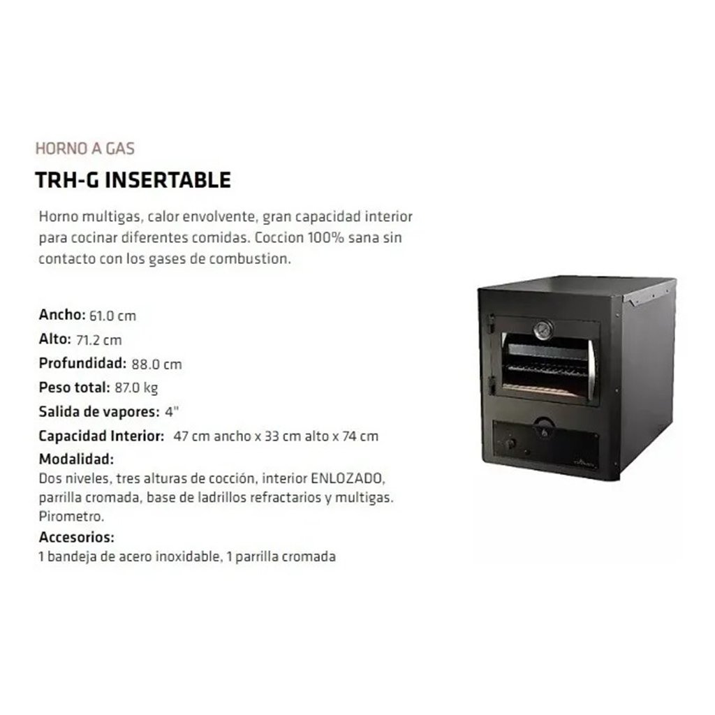 Horno TRHG Empotrable - Tromen - Comprar en hbasadores