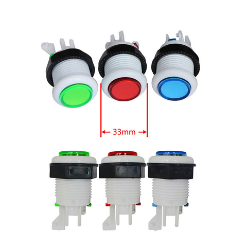 Boton Arcade 33mm Tipo Sanwa Colores Retro Push | Para armar Consolas ...