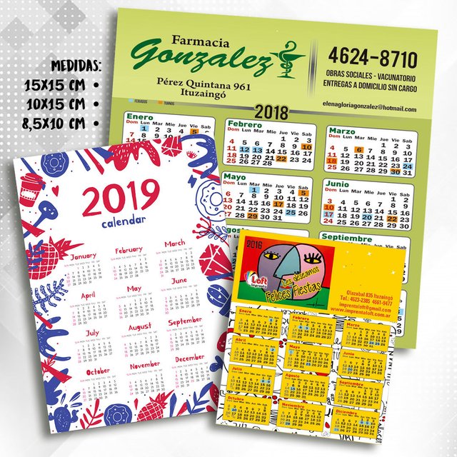 Comprar ALMANAQUES FULL COLOR en Imprenta Loft