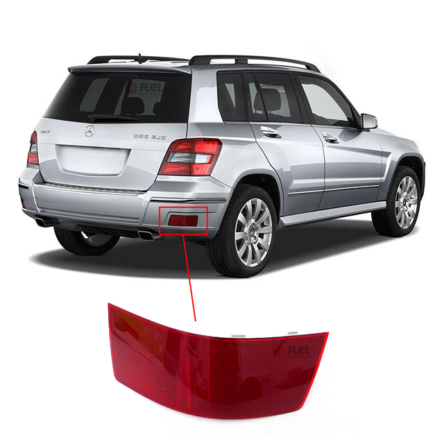 Refletor Parachoque Traseiro Mercedes Benz (W204) GLK 200 220 250 280 ...