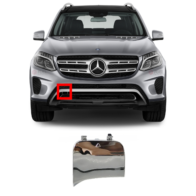 Tampa Reboque Parachoque Dianteiro Mercedes-Benz (W166) GLS 350 2015 ...