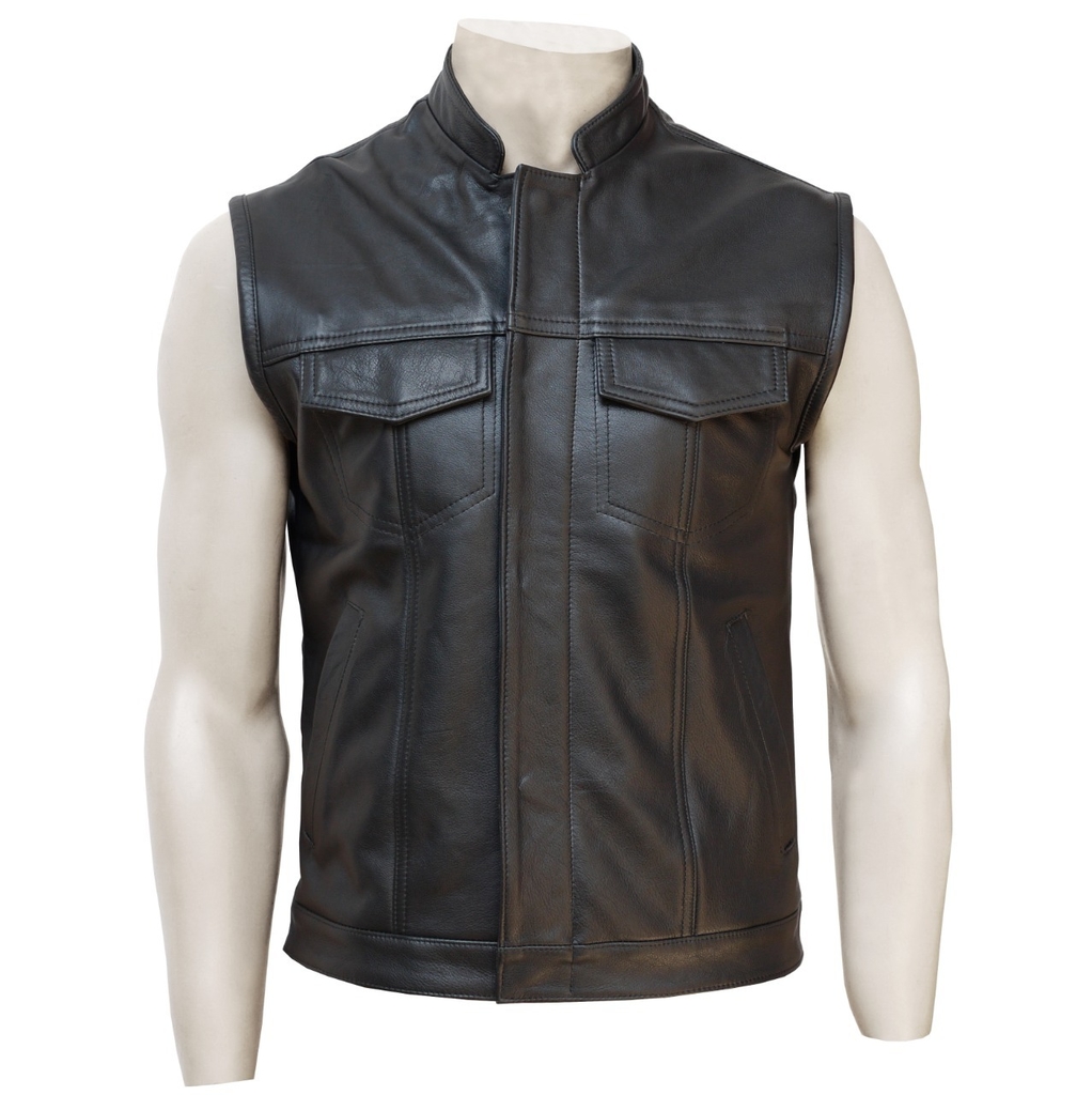 Club Style Chaleco de cuero - Comprar en Don Tomasello