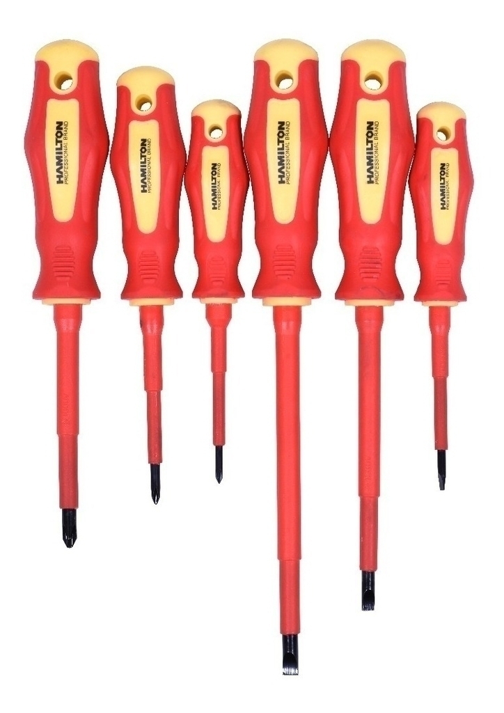 Juego de 6 Destornilladores Aislados Hamilton DJ06V