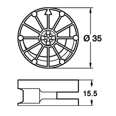 Kit Conector RTA MAXIFIX Aço Natural - 10 unidades