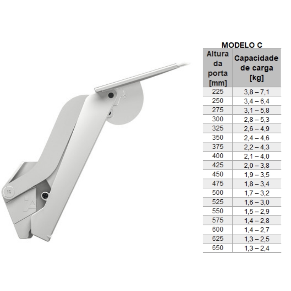 Articulador Häfele Free Space 1.11 - Capa Branca