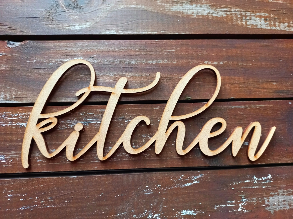 Palabra KITCHEN (20cm de largo) - Mansika Tienda