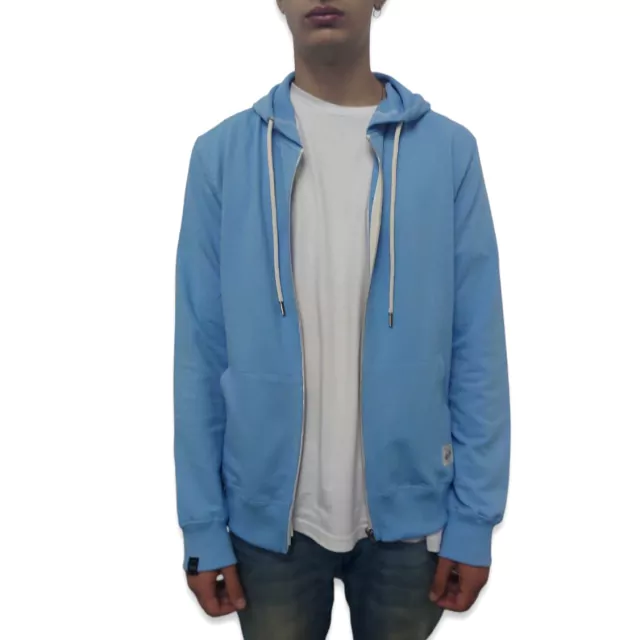 Campera No Name Rustica Con Capucha Celeste