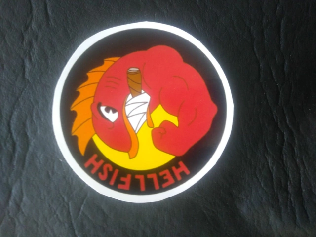 Stickers - Logo Hellfish-Pez del infierno