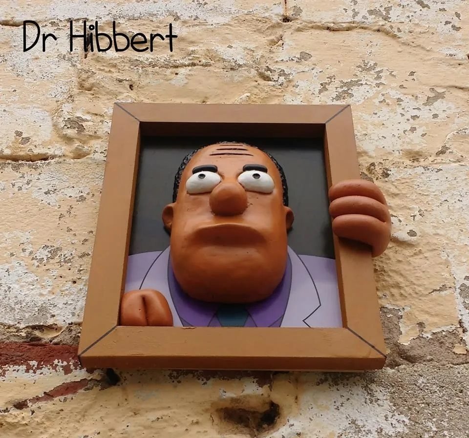 Cuadro Dr Hibber de los Simpson - Tienda.Amarilla