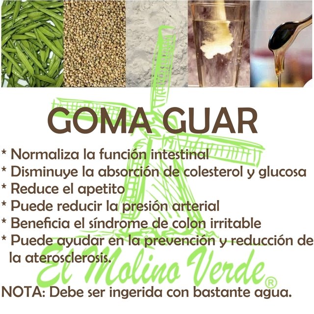 GOMA GUAR EN POLVO - Comprar en EL MOLINO VERDE