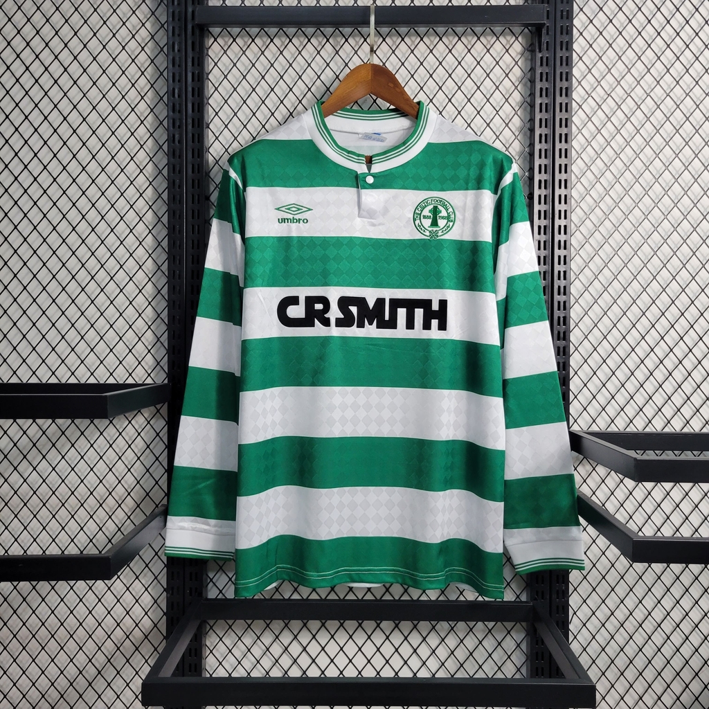 Camisa Celtic Home (1) 1987/88 Umbro Retrô Manga Longa Masculina
