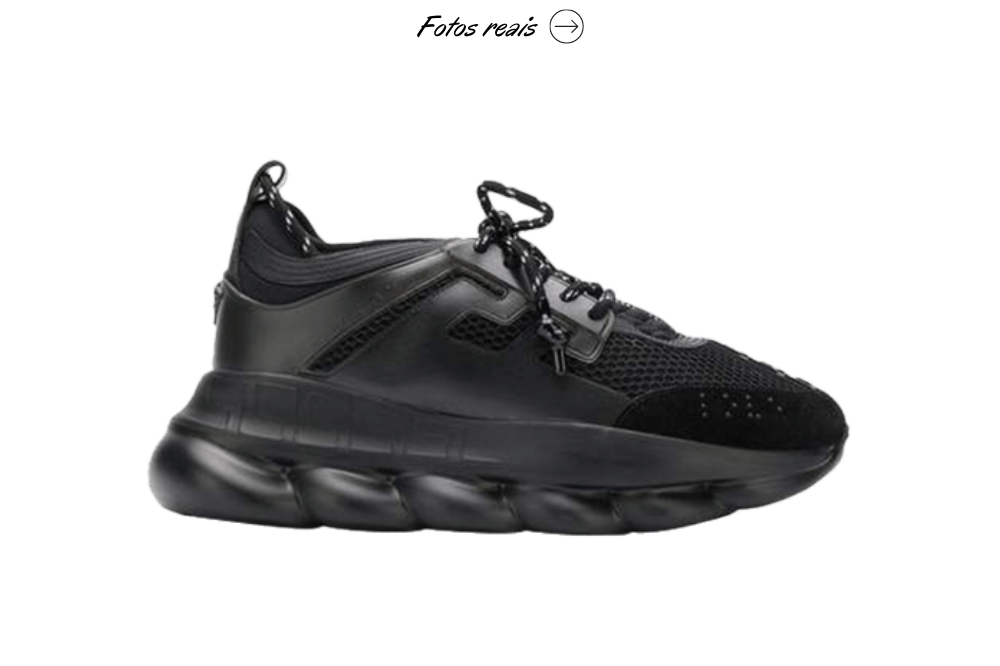 Versace Chain Reaction Black Red - Dolce Sneakers