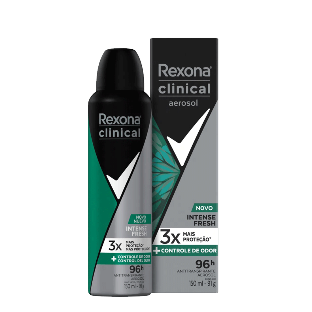 Antitraspirante Aerosol Rexona Clinical Men Intense Fresh 150ml
