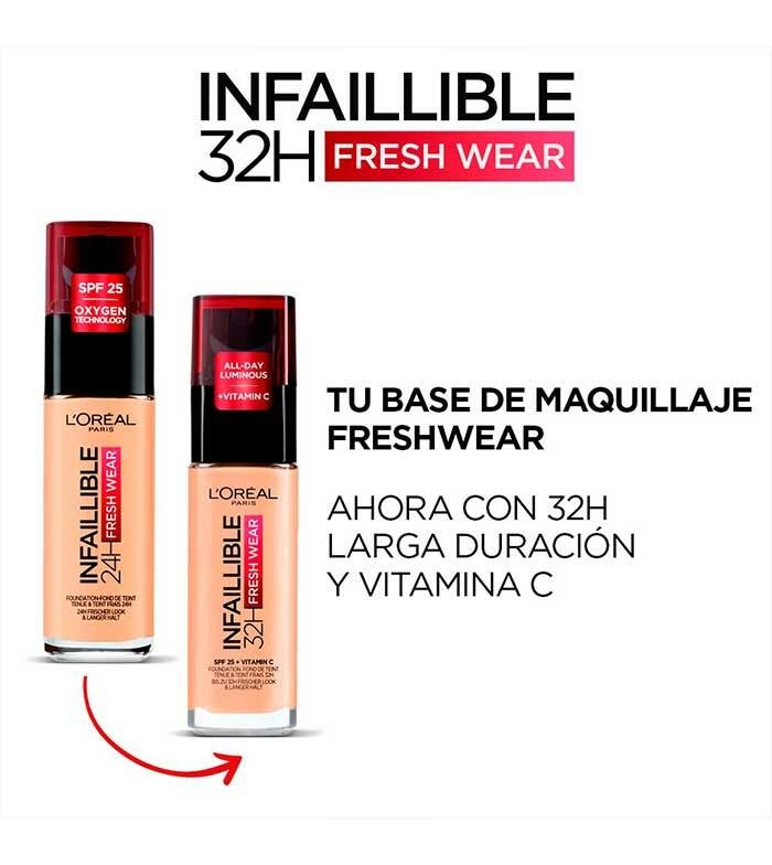 Loreal Base Infaillible 32h Fresh Wear (Varios Tonos) x 30ml