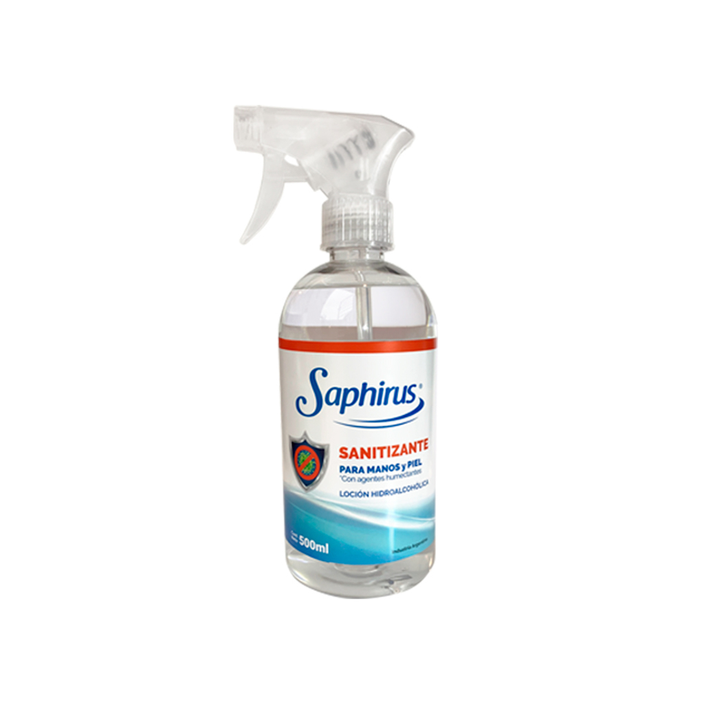 Sanitizante para Manos Saphirus Humectante Spray x 500ml