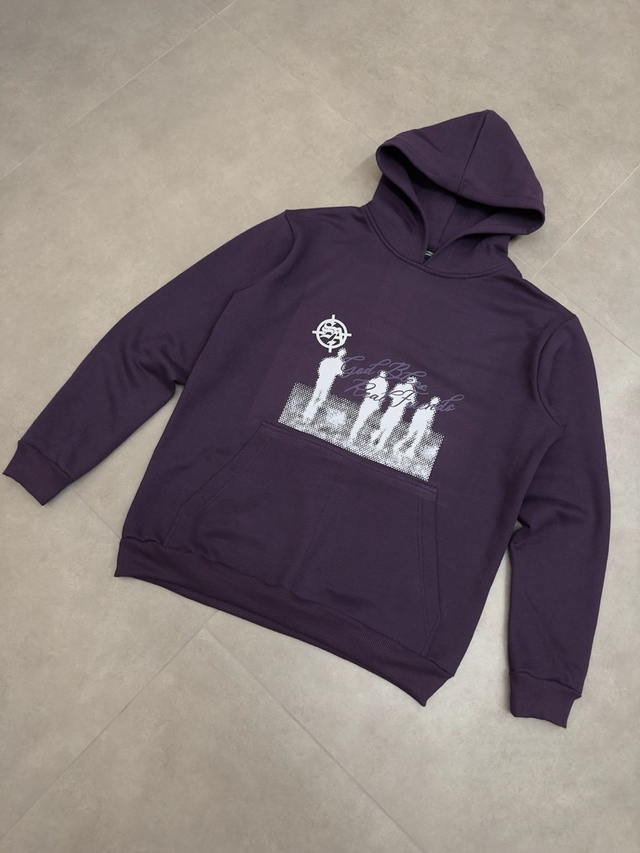 Moletom Heavyweight God Bless Real Friends - Roxo