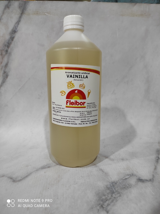 Vainilla incolora fleibor x 1 litro - DULCE ESQUINA