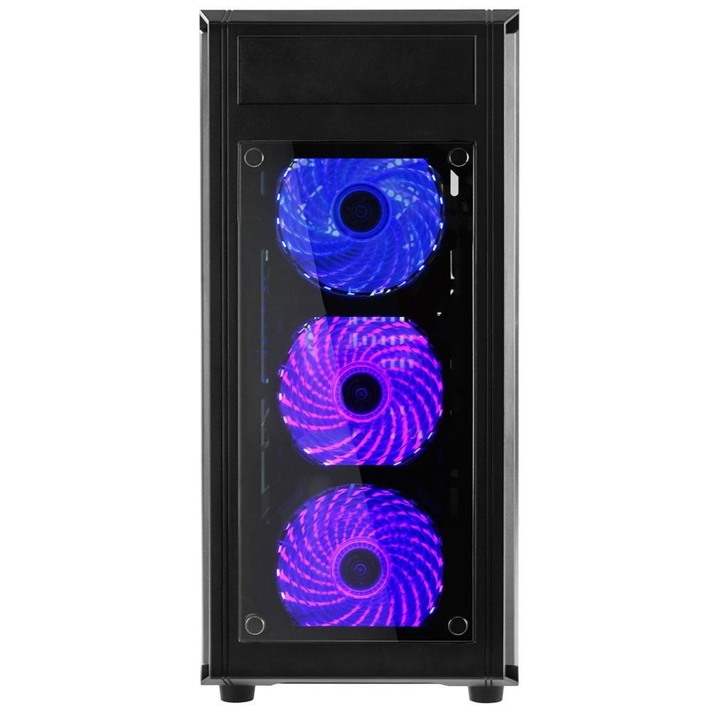 Gabinete Gamer Raidmax Alpha Prime Black Tempered Glass Mid Tower C ...