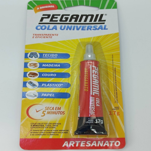 Cola PEGAMIL Universal 17 gramas - Hellemimports