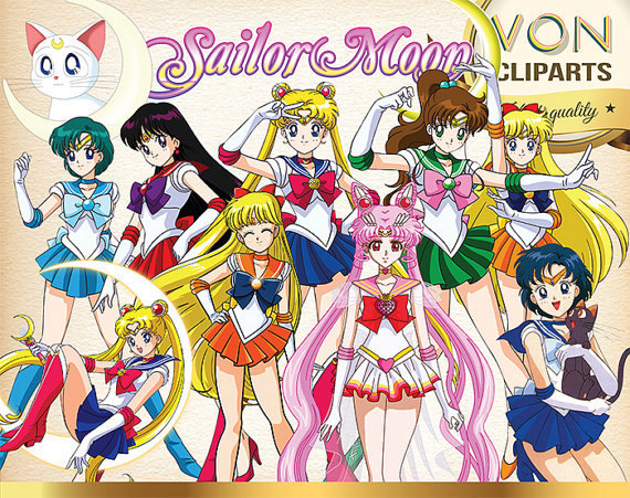 Hojas de Elementos Sailor Moon - Comprar en Scrapear