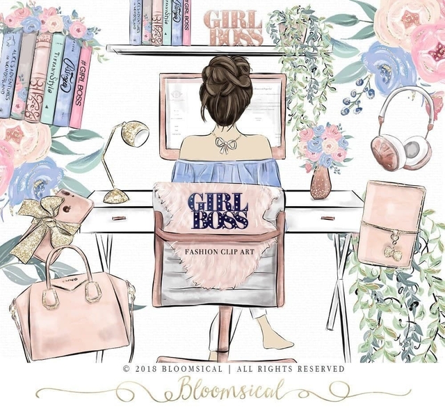 Hoja de Elementos Girl Boss - Comprar en Scrapear