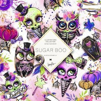 Hoja de Elementos Sugar Boo (Halloween) - Scrapear