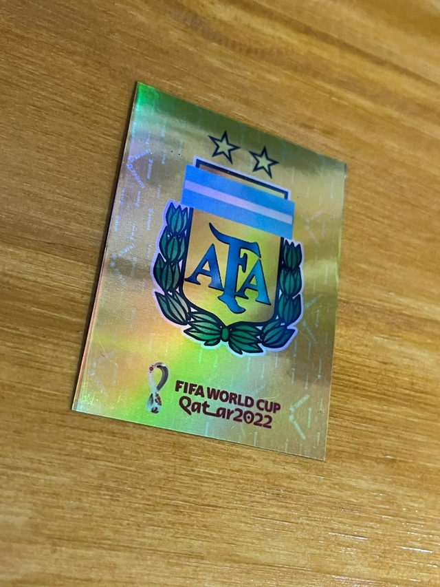 Figurita Escudo Selección Argentina "AFA" Dorado - Holograma - REPRO ...