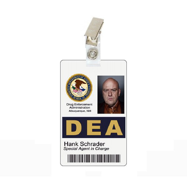Credencial DEA Hank - Breking Bad - COKETACOKETO