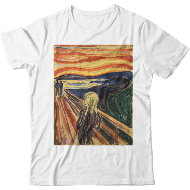 Remeras impresas de Munch